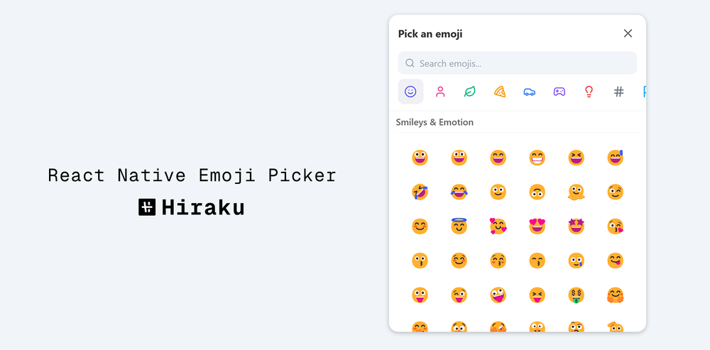 React Native Emoji Picker React Native Emoji Picker